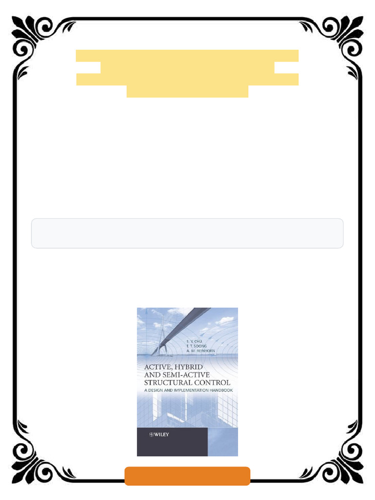 Active Hybrid and Semi active Structural Control A Design and ...