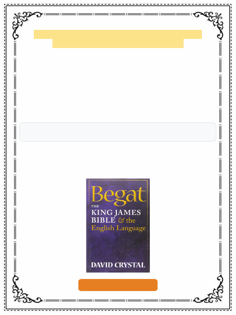 Begat First Edition David Crystal Ebook Complete Archive | PDF | Bible ...