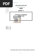 KZN Physical Sciences Grade 11 June 2025 P1 and Memo | PDF