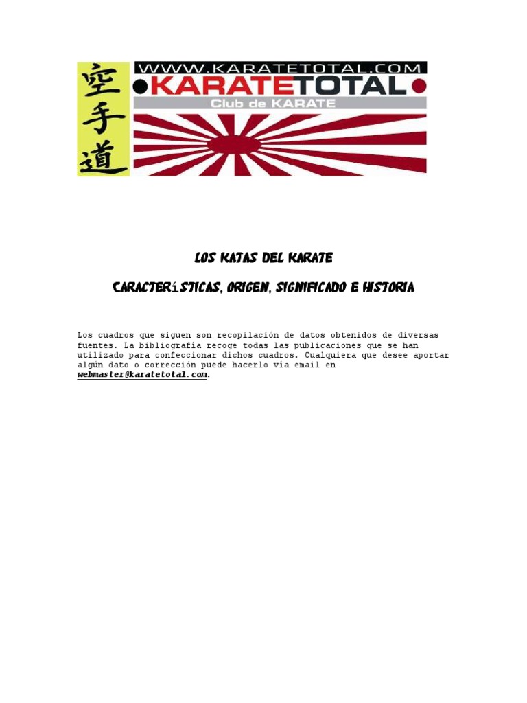 Los Katas Del Karate | PDF | Shotokan | Kata