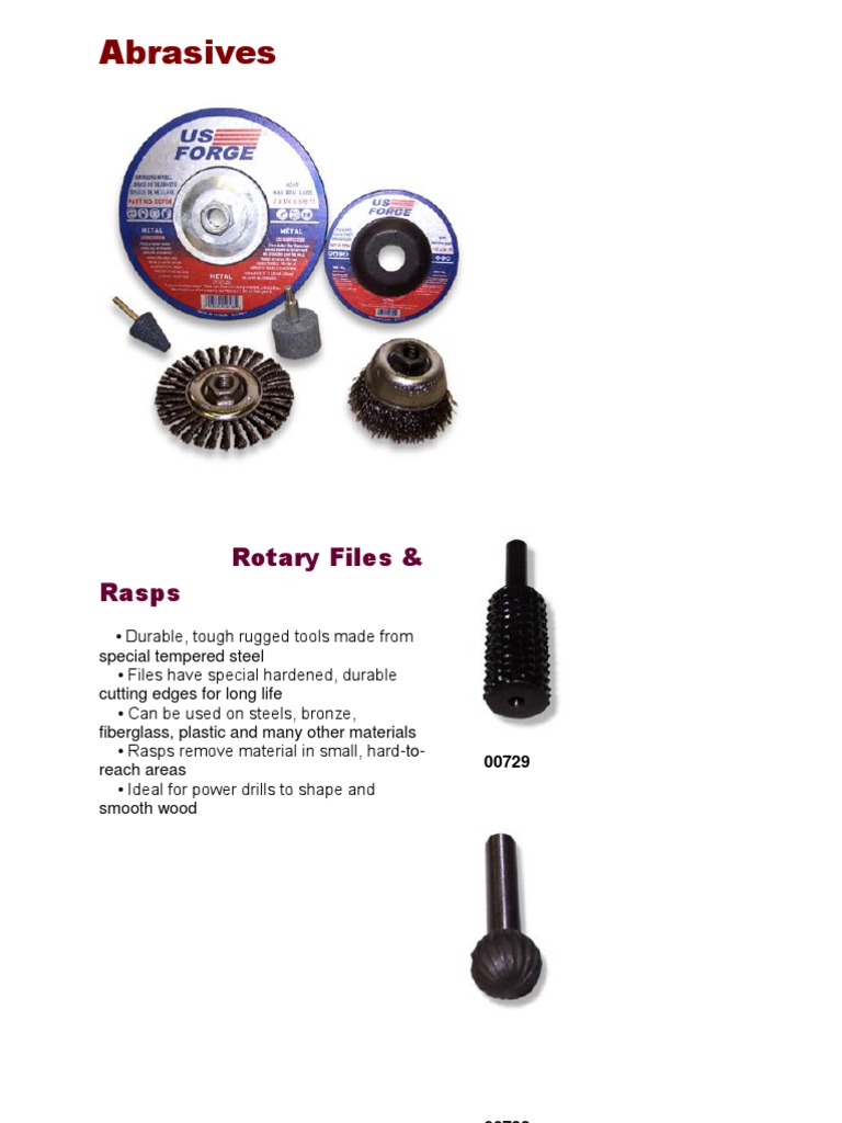 Abrasives: Rotary Files & Rasps | Download Free PDF | Grinding ...