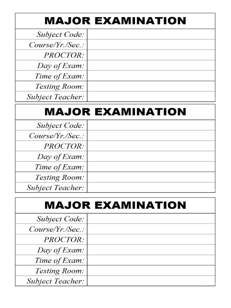 Exam Tags | PDF