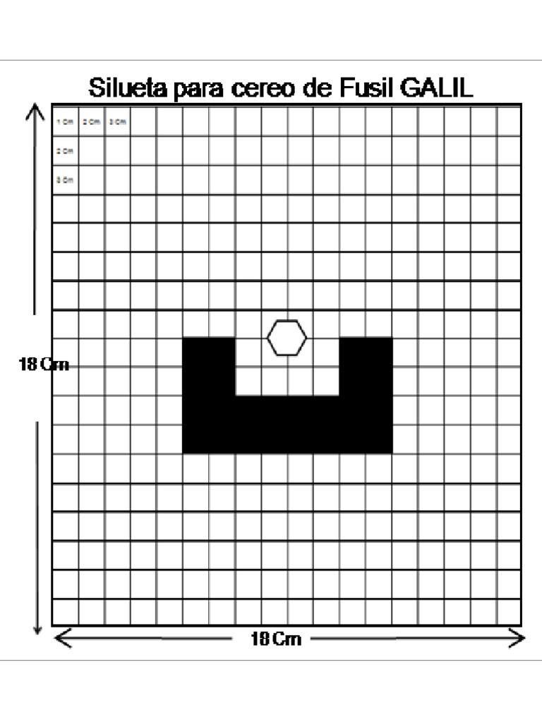 Silueta Cereo Fusil Galil | PDF