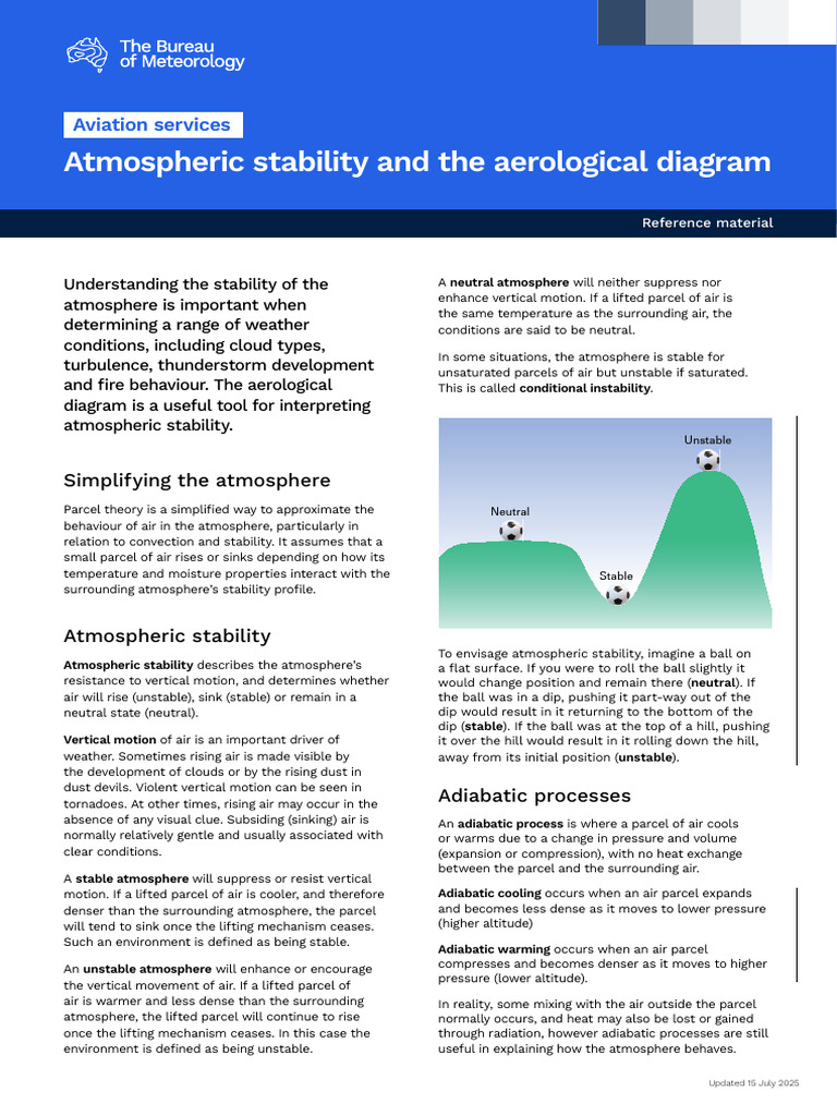 Understanding Atmospheric Stability | PDF | Atmosphere Of Earth | Cloud