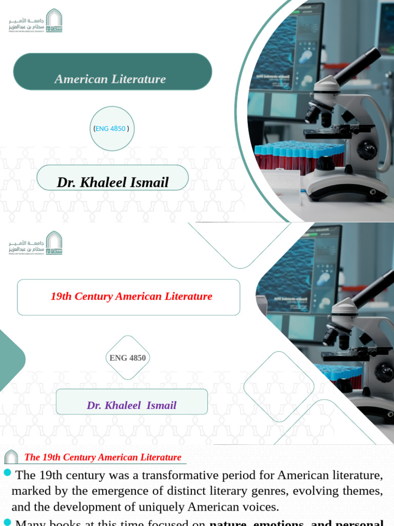 8-9 .19th Century American Literature | PDF | Mark Twain | Ralph Waldo ...