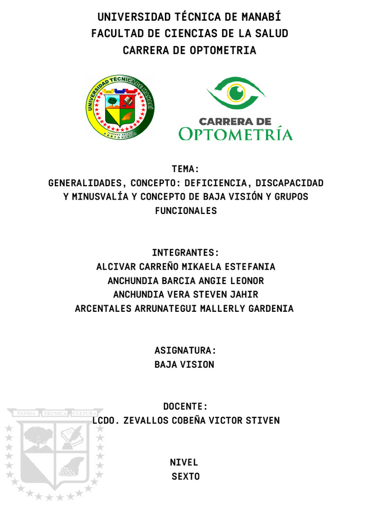 Baja Vision Medio Ciclo | PDF | Ojo humano | Glaucoma