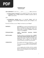 Sample Boundary Line Agreement Form | PDF | Land Lot | Private Law