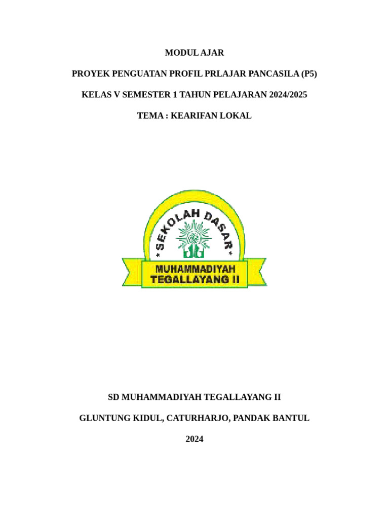 Modul Ajar p5 Makanan Khas | PDF