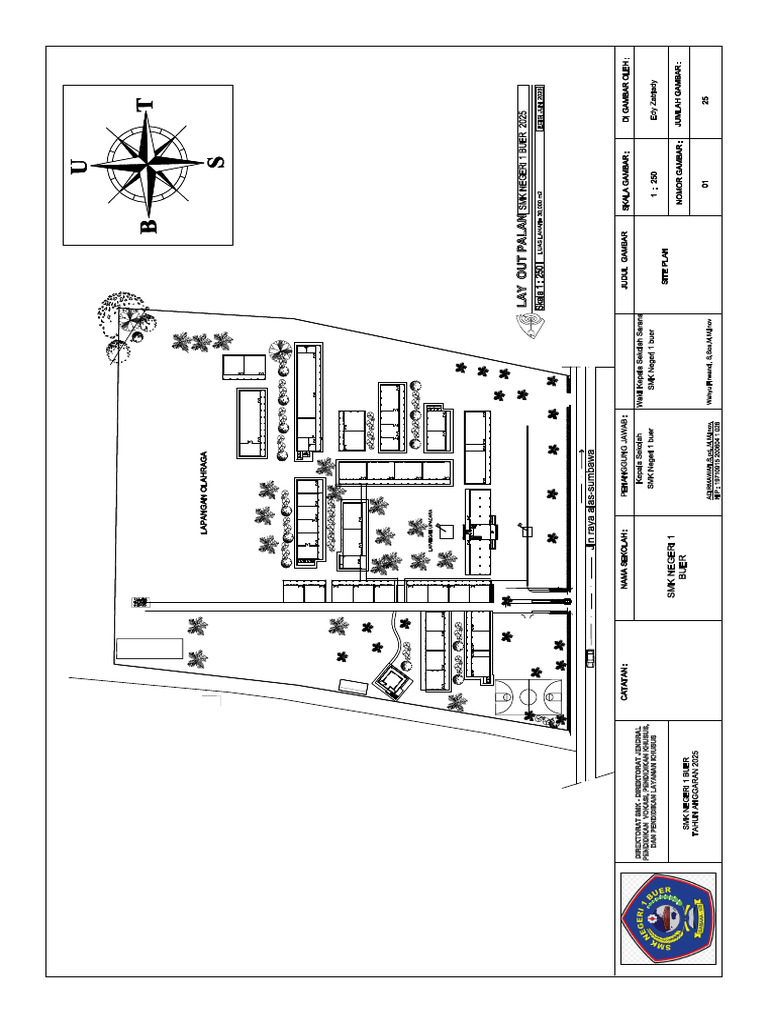 Lay Out Plan Existing SMK Buer | PDF