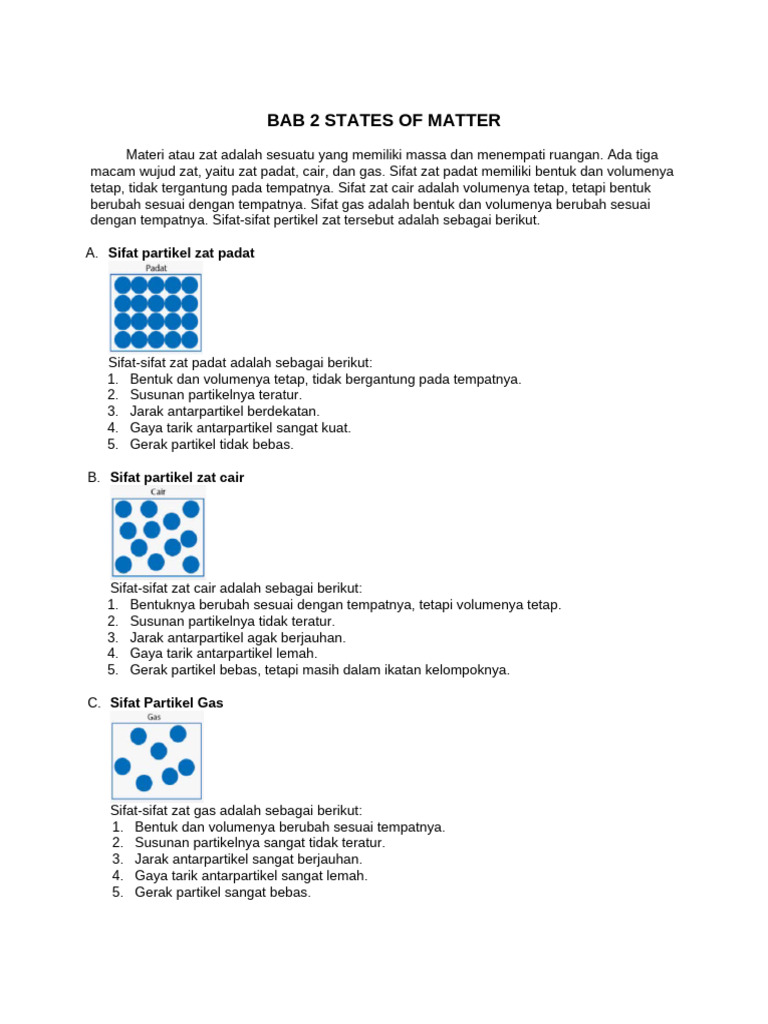 BAB 2 States of Matter | PDF