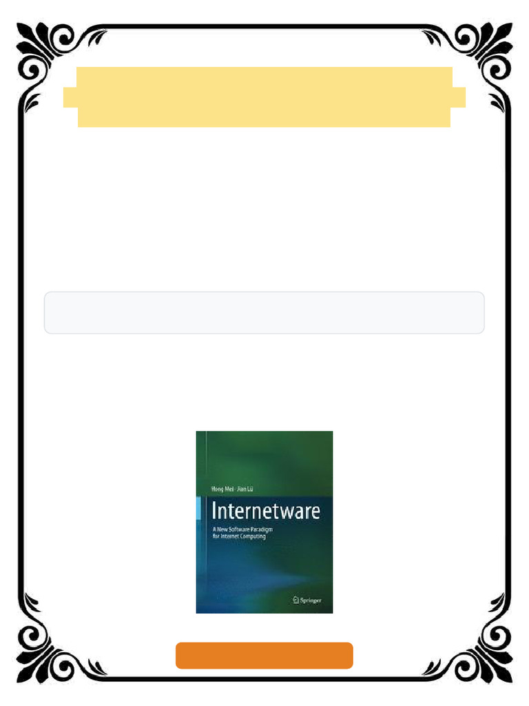 Internetware A New Software Paradigm For Internet Computing 1st Edition ...