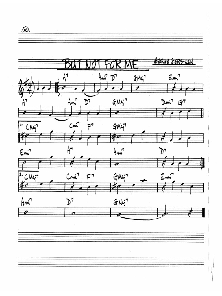 But Not For Me BB | PDF