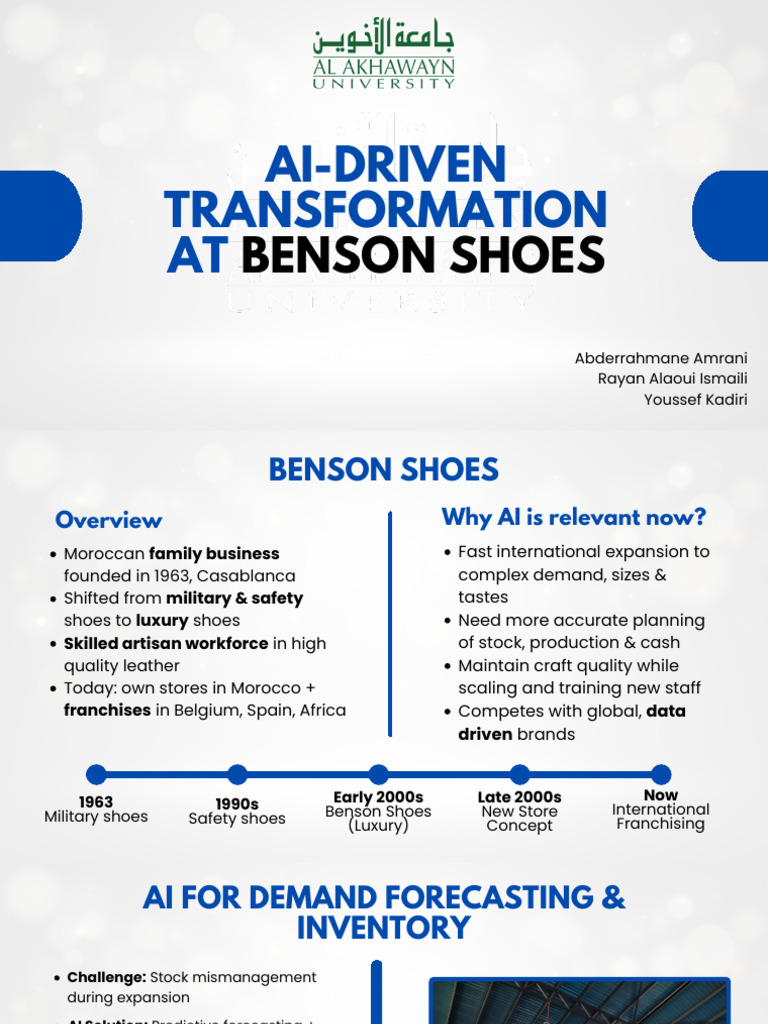 Benson Shoes Presentation | PDF | Artificial Intelligence ...