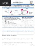 Identifier le réactif limitant en chimie | PDF