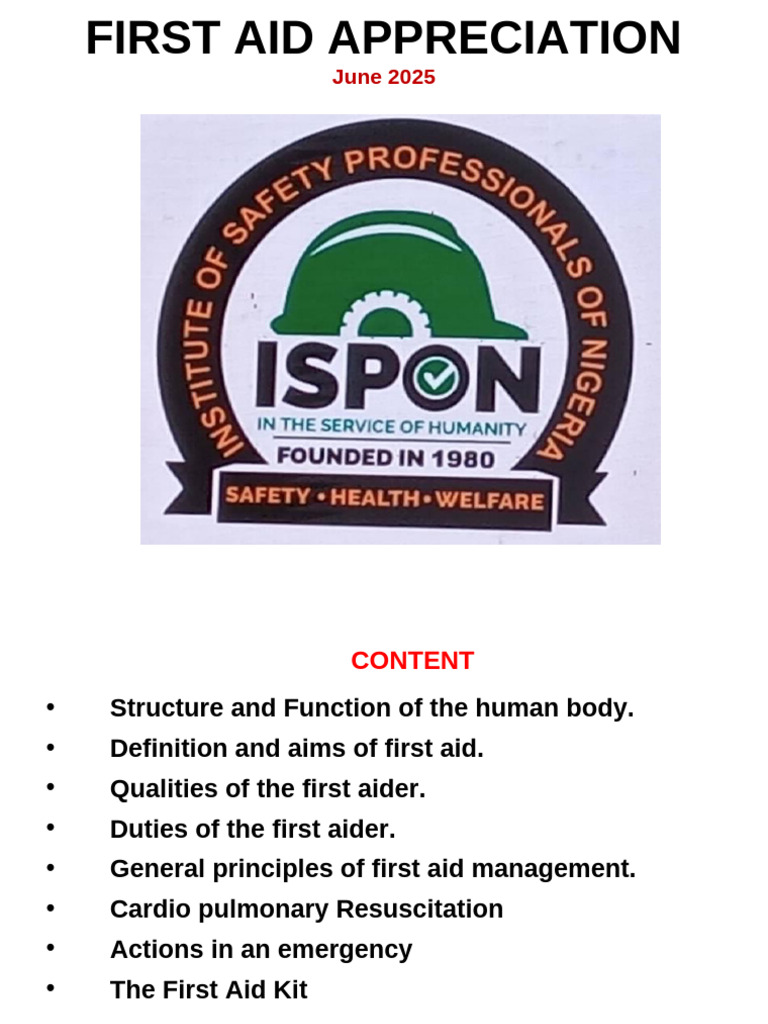 First Aid Basics and Emergency Response | PDF | Human Body | First Aid