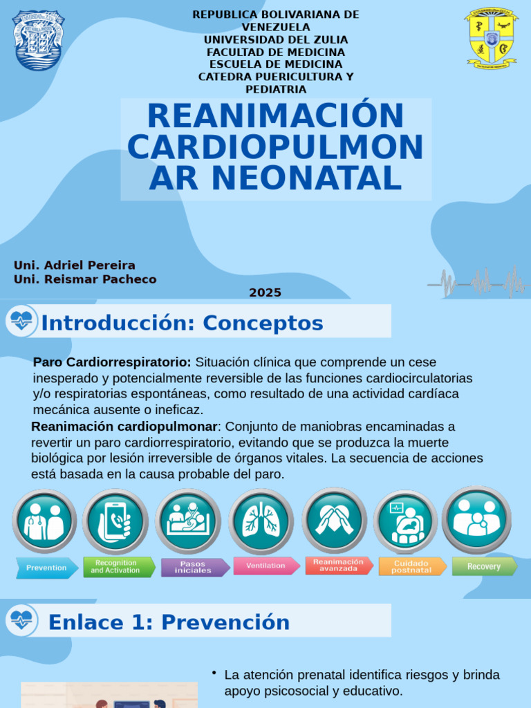 RCP Neonatal - Final | PDF | Reanimación cardiopulmonar | Paro cardíaco