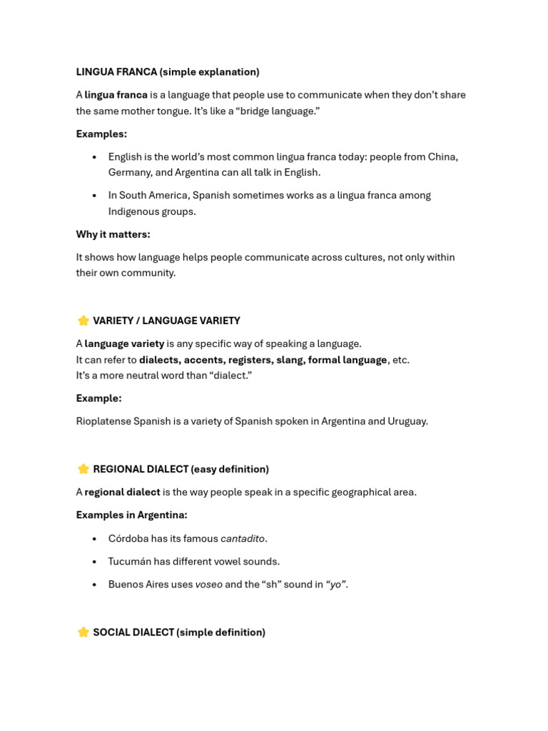 Apuntes Linguistica | PDF | Dialect | Reading Comprehension