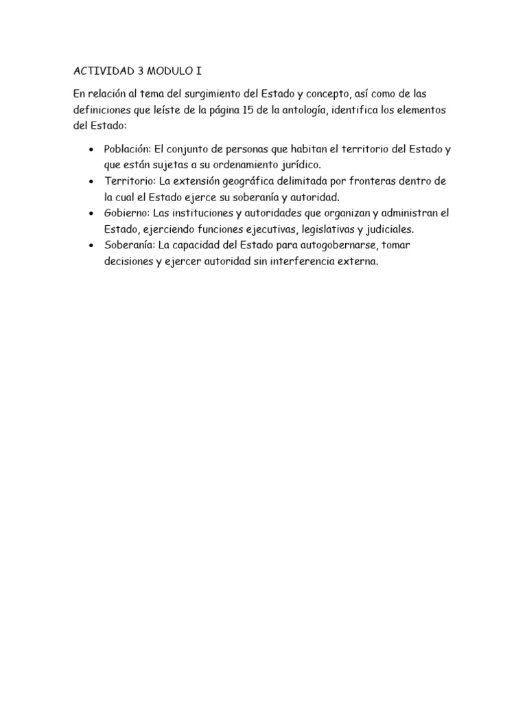 Actividad 3 Modulo I | PDF