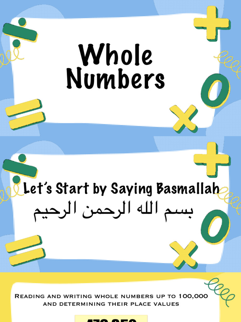 Whole Numbers Grade 5 | PDF | Numbers | Discrete Mathematics
