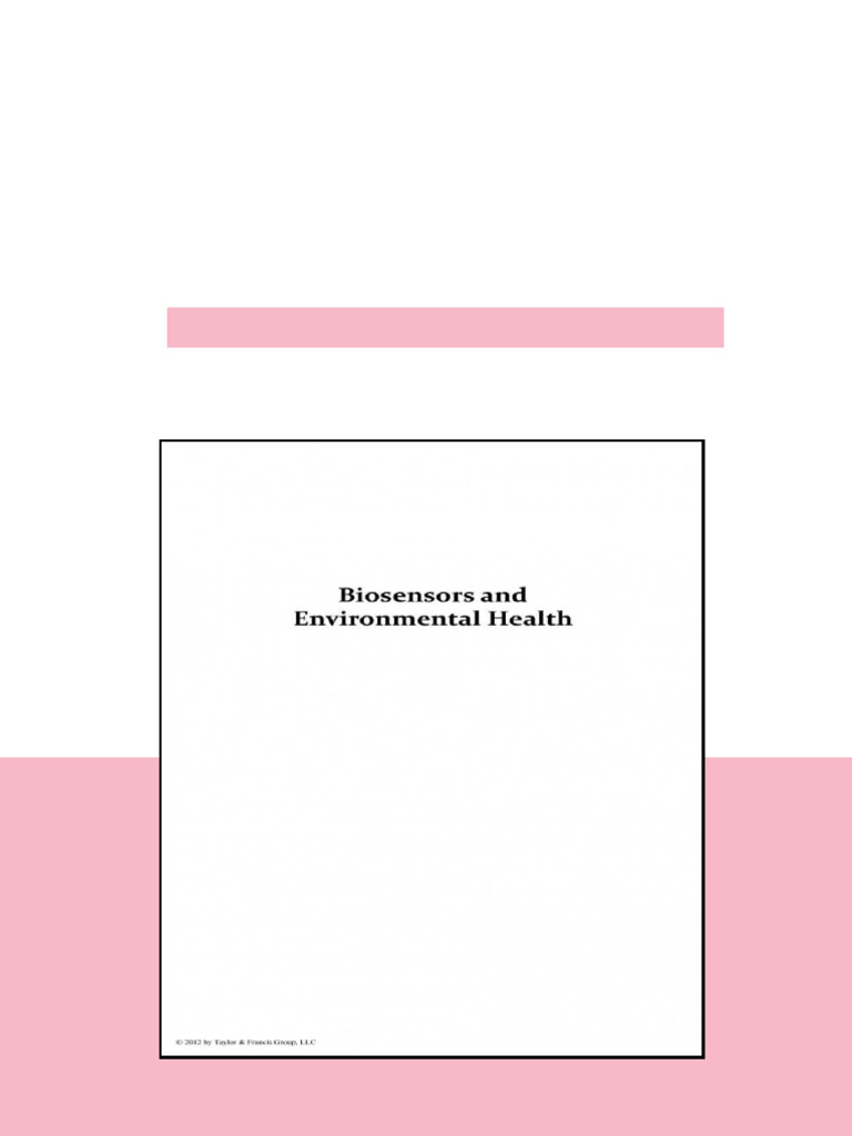 Biosensors and Environmental Health 1st Ed Victor R Preedy Available ...