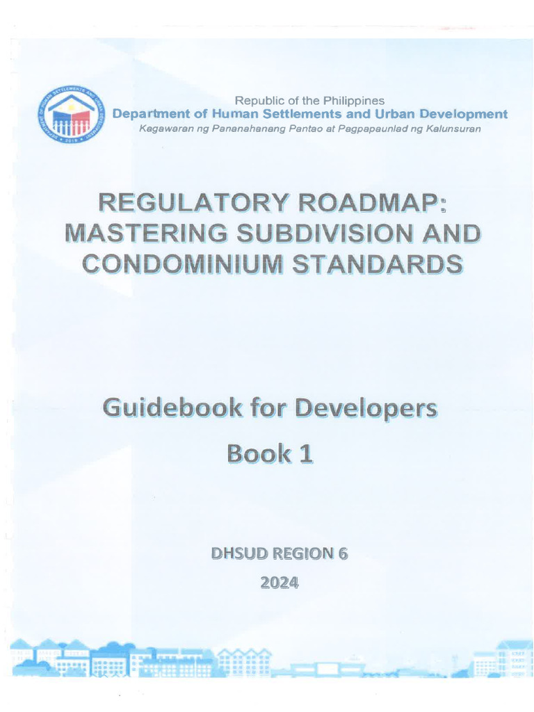Book 1 - Dhsud Region 6 Subdivision and Condominium Standard | PDF