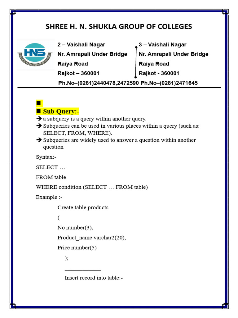 Oracle Material PDF-2 | PDF | Databases | Data Management