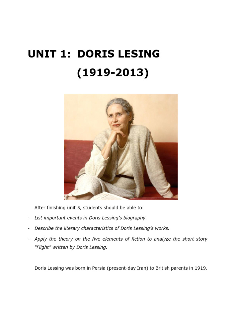 Doris Lessing: Biography and Analysis | PDF