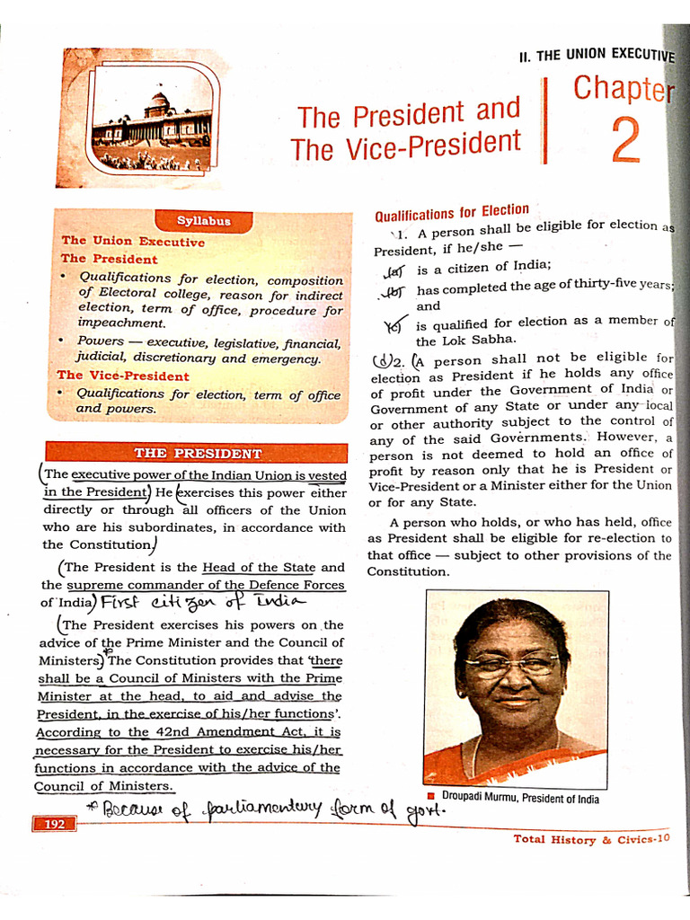 President and The Vice President | PDF