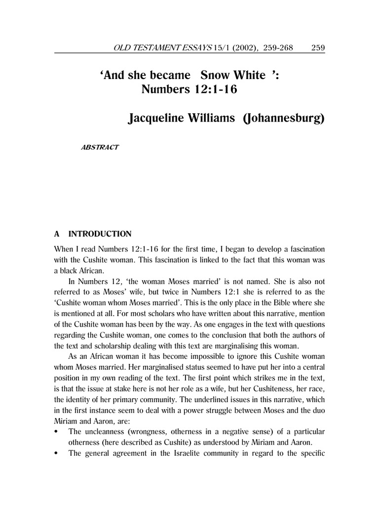 And She Became Snow White Numbers-12!1!16 - Jacqueline Williams | PDF ...