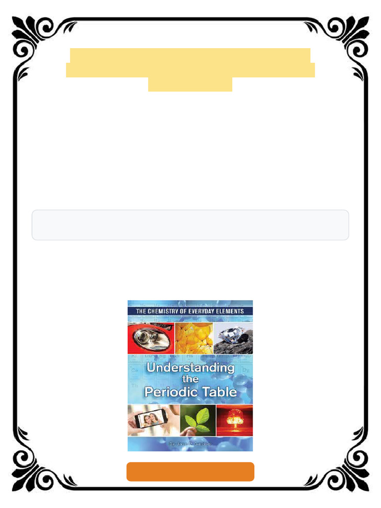 Understanding the Periodic Table Jane P. Gardner ebook unlock full ...