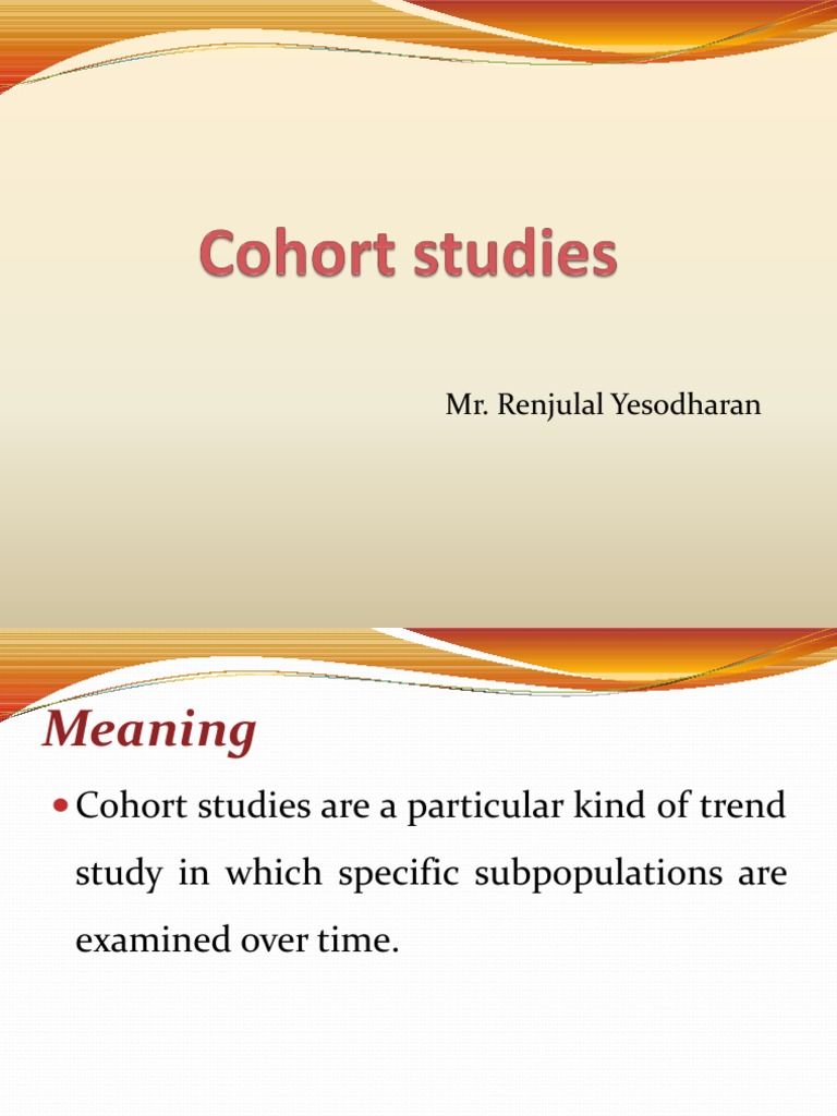 Cohort Studies | PDF | Cohort Study | Relative Risk
