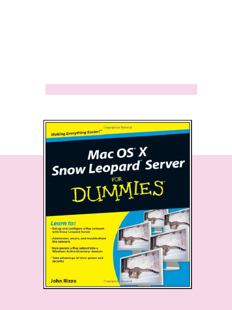 Mac OS X Snow Leopard Server For Dummies 1st Edition John Rizzo - ebook and textbook resources ...