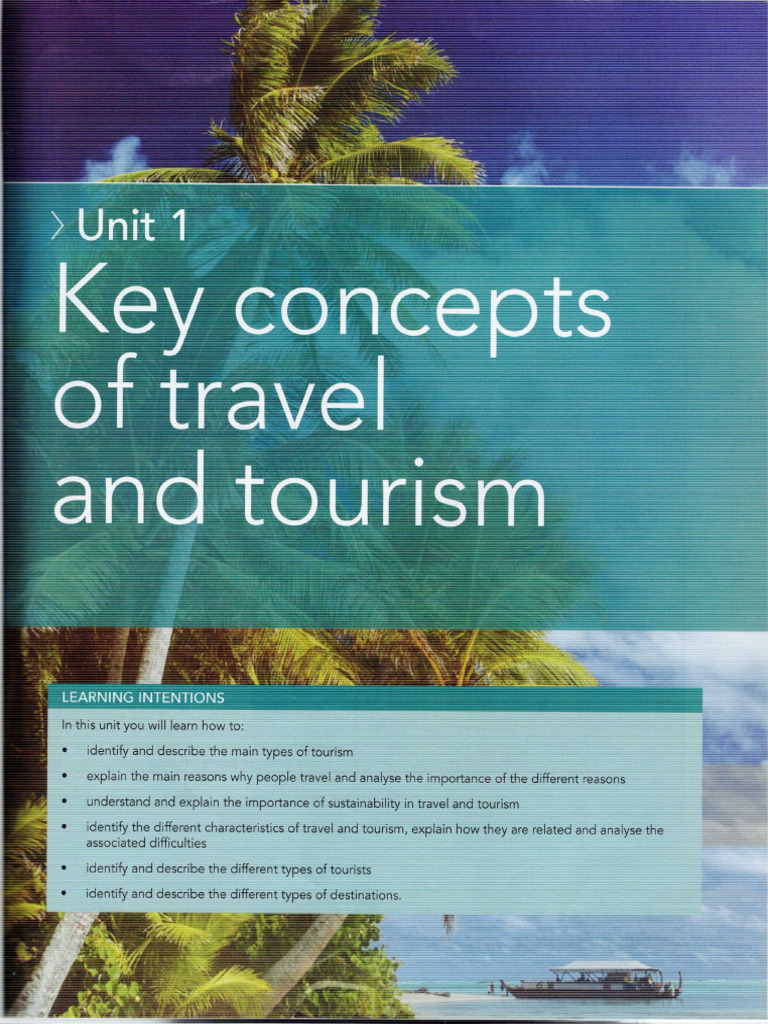 Travel and Tourism Unit 1 | PDF