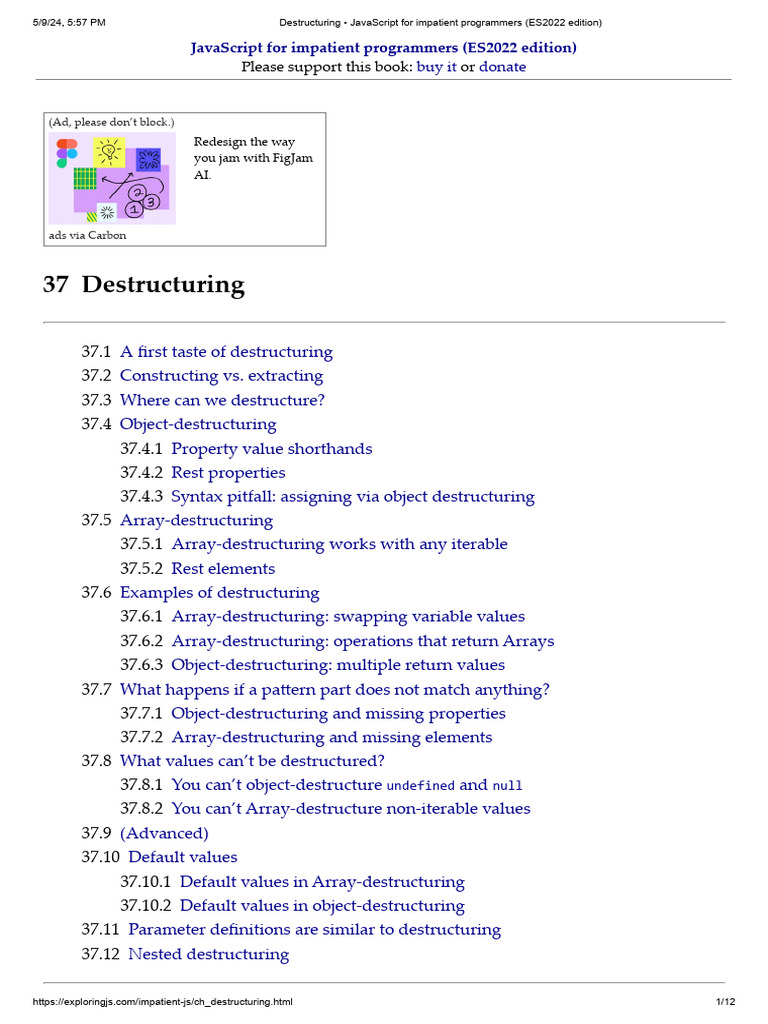37 Destructuring • JavaScript for Impatient Programmers (ES2022 Edition ...
