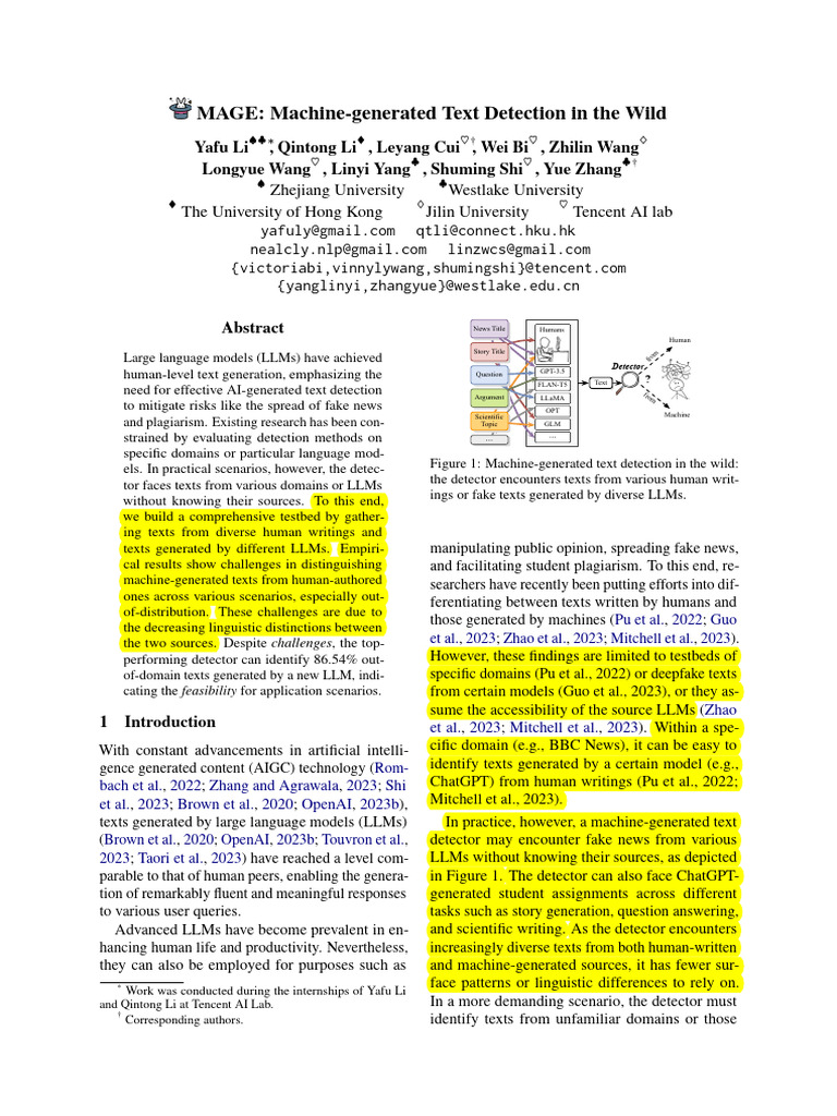 Machine-Generated Text Detection Study | PDF | Receiver Operating ...