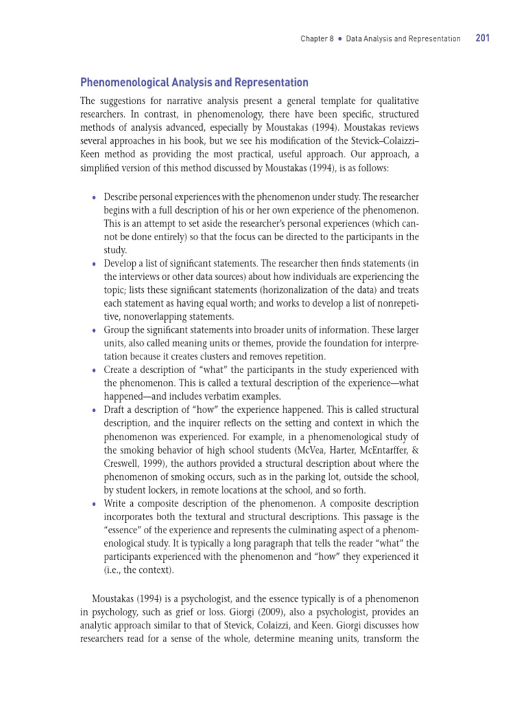 Phenomenological Data Analysis Methods | PDF | Data | Experience