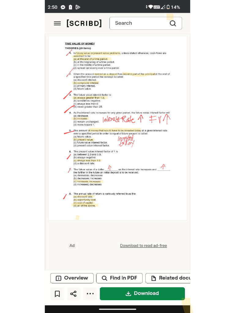 Time Value Finish Me!! | PDF