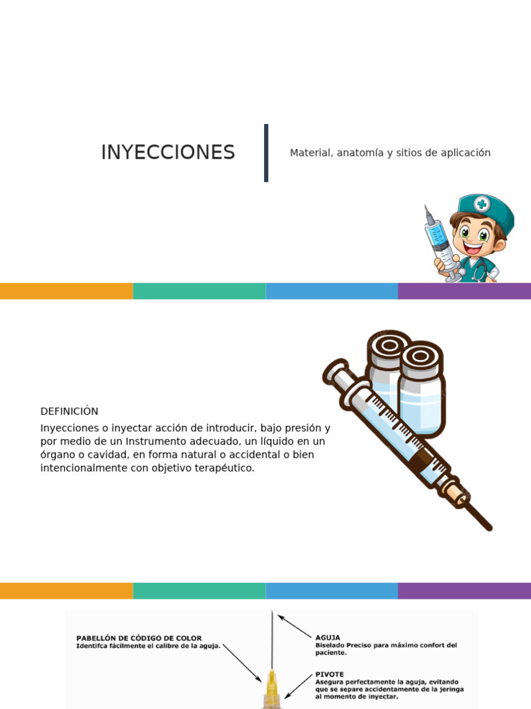 INYECCIONES | PDF | Inyección (medicina) | Medicamentos con receta