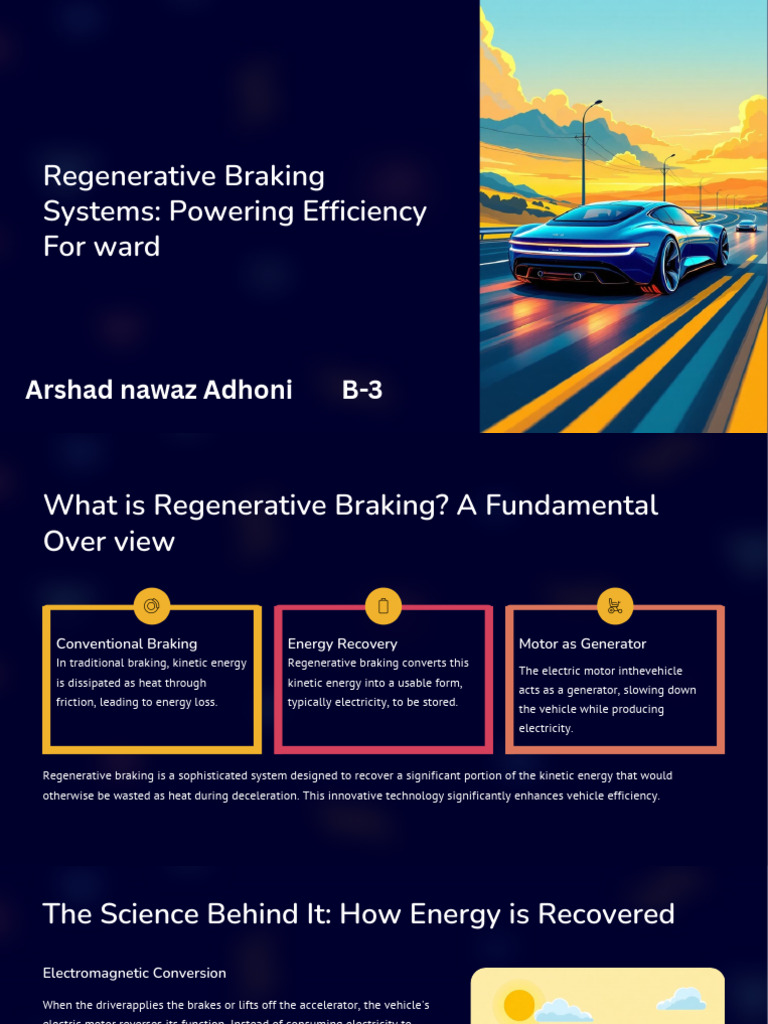 Regenerative Braking Systems Powering Efficiency Forward PDF | PDF ...