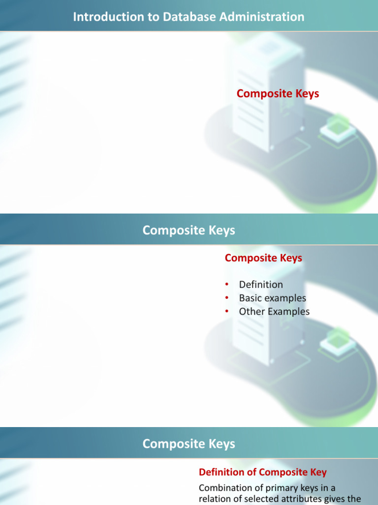 Understanding Composite Keys in Databases | PDF