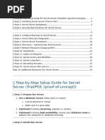 Secret Server Upgrade Checklist | PDF | Databases | Database Transaction