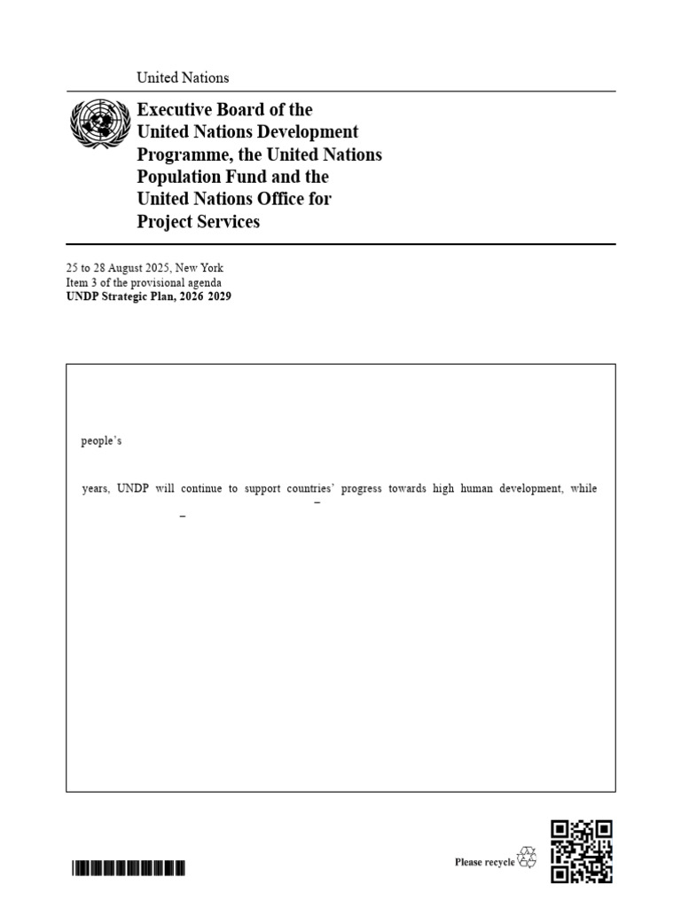 UNDP Strategic Plan English | PDF | Sustainability | United Nations ...