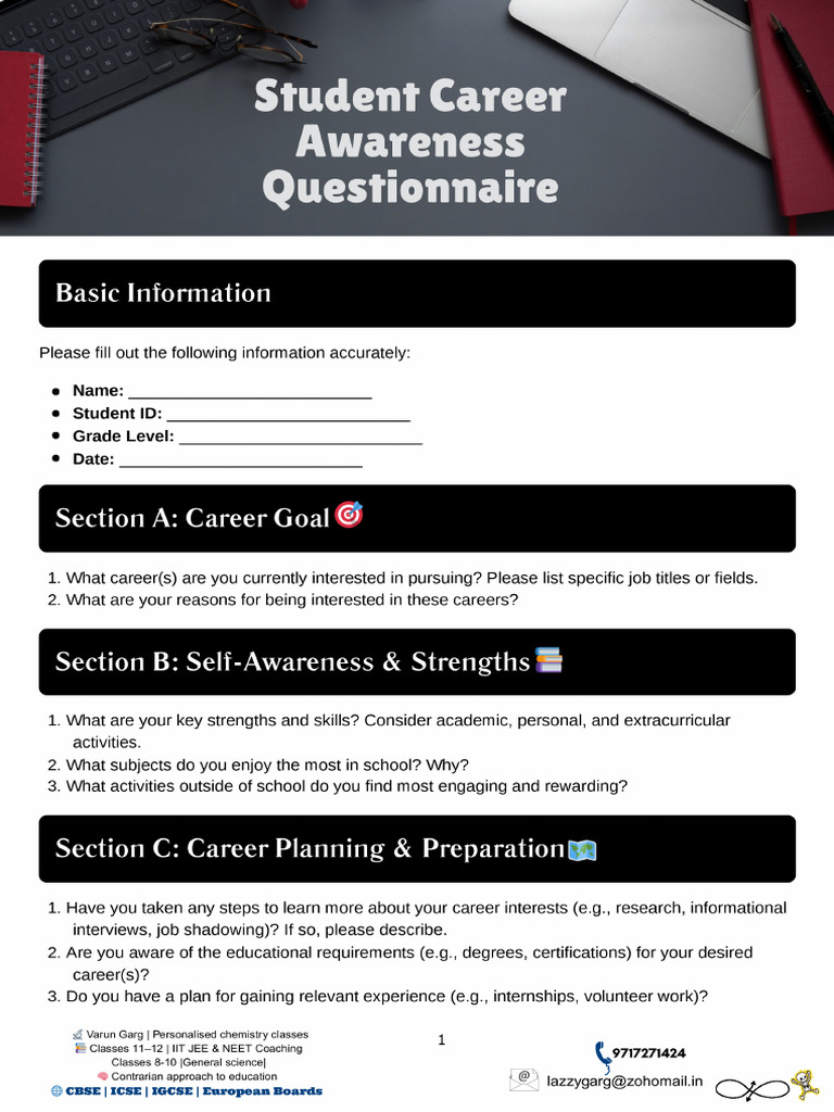 Student Awareness Questionnaire PDF | PDF