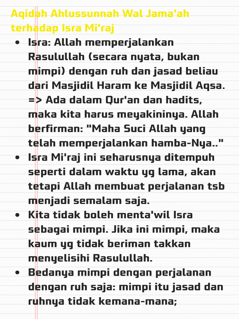 Catatan Kajian Ust Andy o Latief | PDF