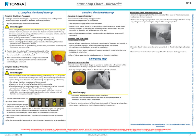 PR180715 03 Start Stop Chart Blizzard v01.4 ENG C | PDF | Power Supply ...