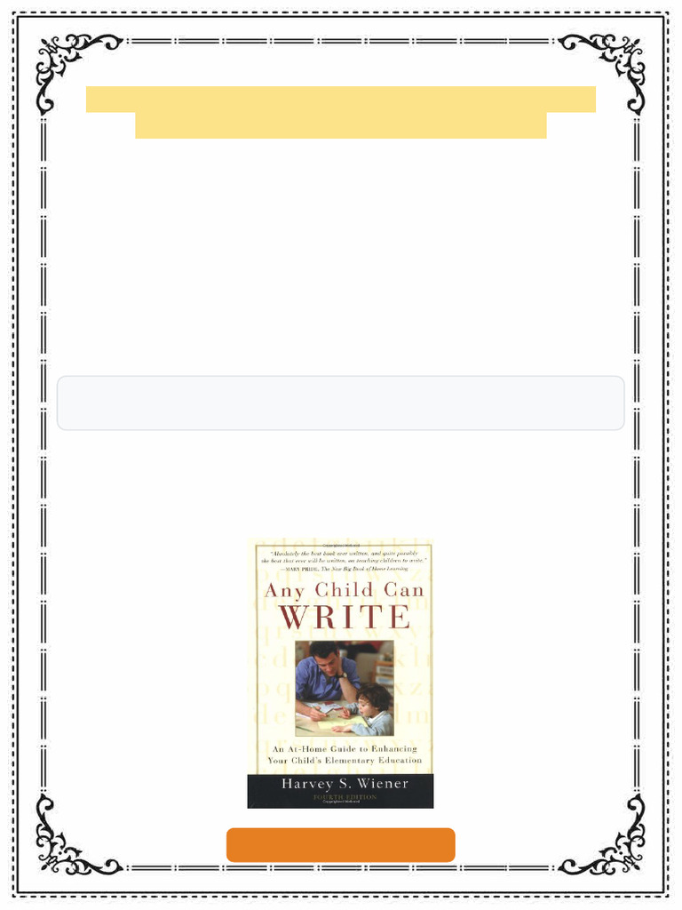Any Child Can Write 4th Edition Wiener ebook cross-format edition | PDF