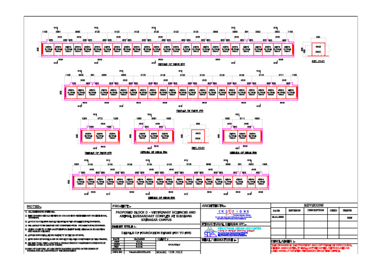 Str-02d - Foundation Beams (Fb1 To Fb6) - Model | PDF