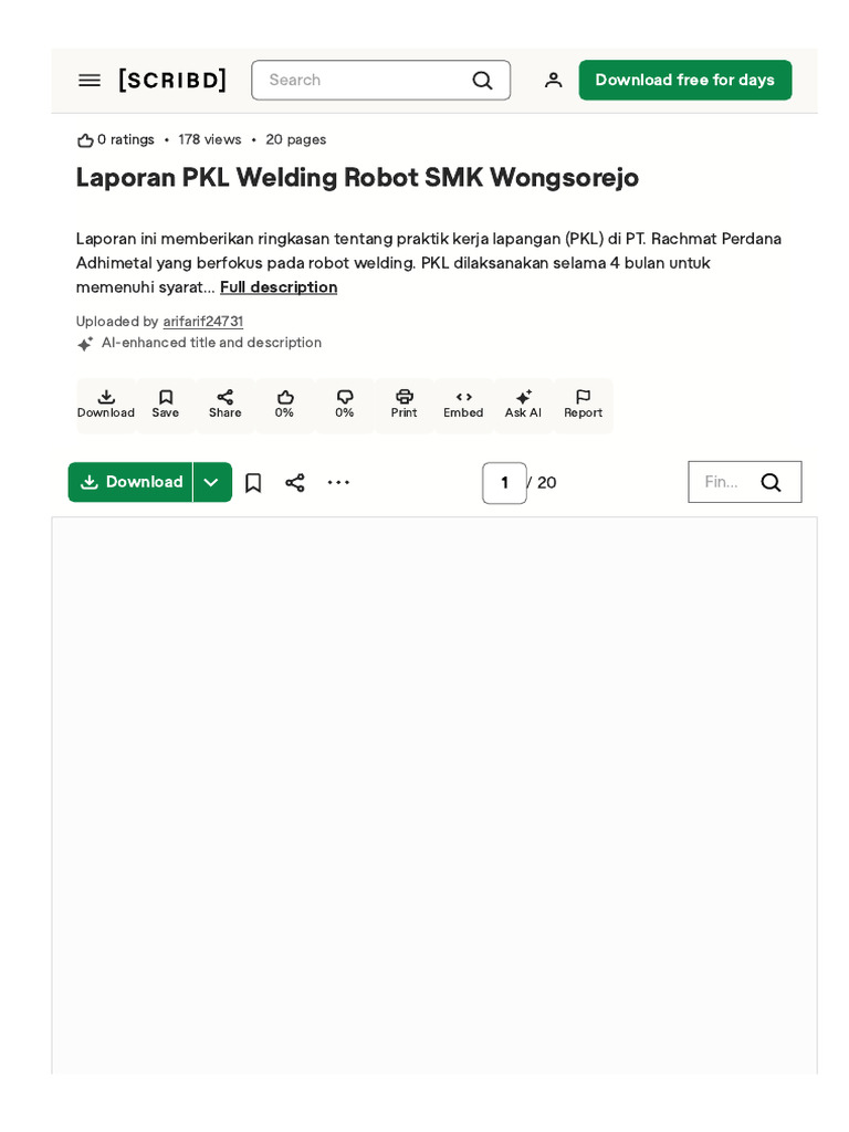 Document715510512laporan Okk 1 122449 | PDF