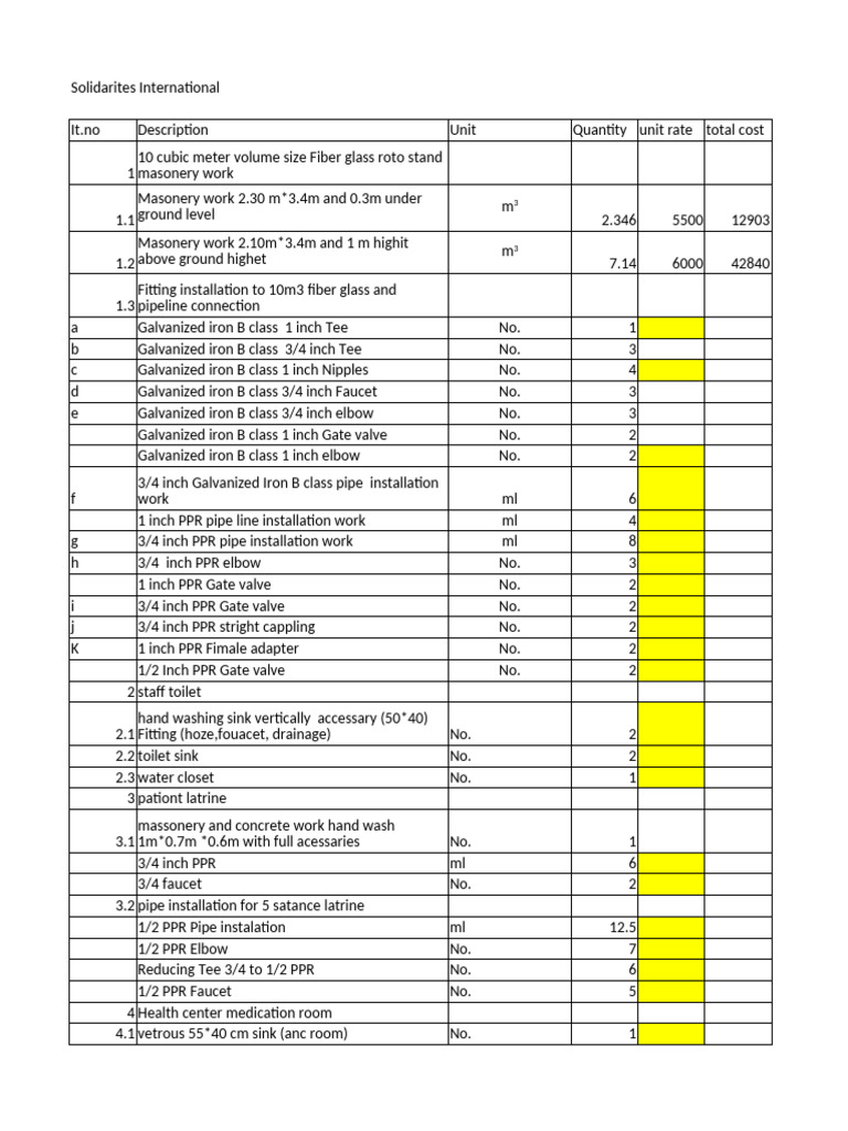 Plumbing Material and Installation Costs | PDF | Tap (Valve) | Pipe ...