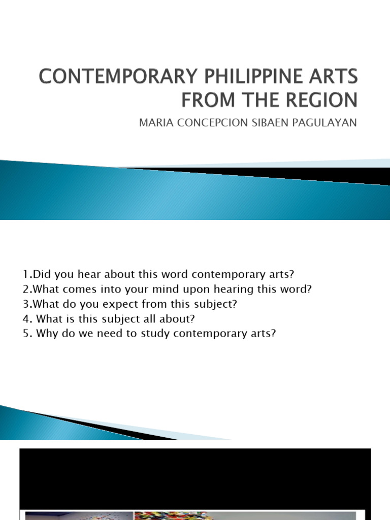 Accon Lecture Contemporary Philippin Arts From The Region | PDF ...